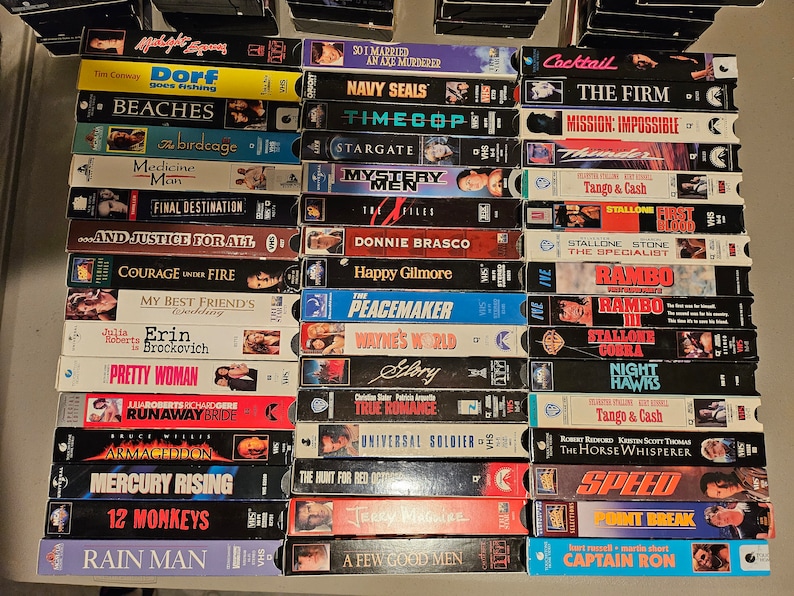 VHS Movies - All 2.50 Each - Etsy