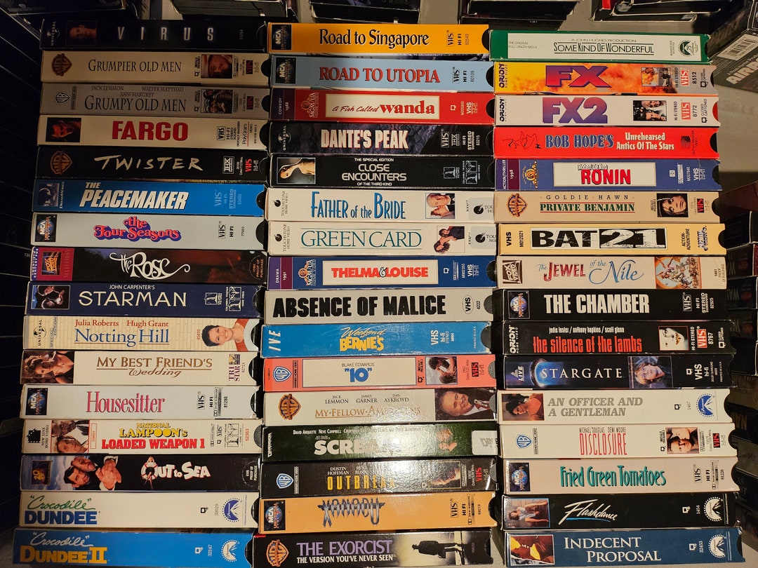 Vintage VHS Cassette Tapes - All Only 2.50 Each - Etsy
