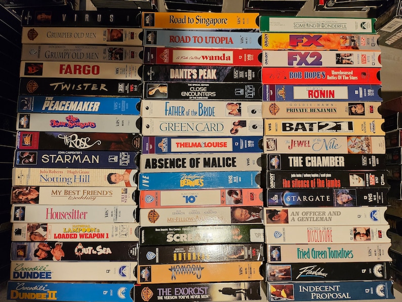 Vintage VHS Cassette Tapes - All Only 2.00 Each PRICES LOWERED !! - Etsy