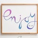 Enjoy the Ride, Motivational Wall Art, Word Art, Motivational Quote ...