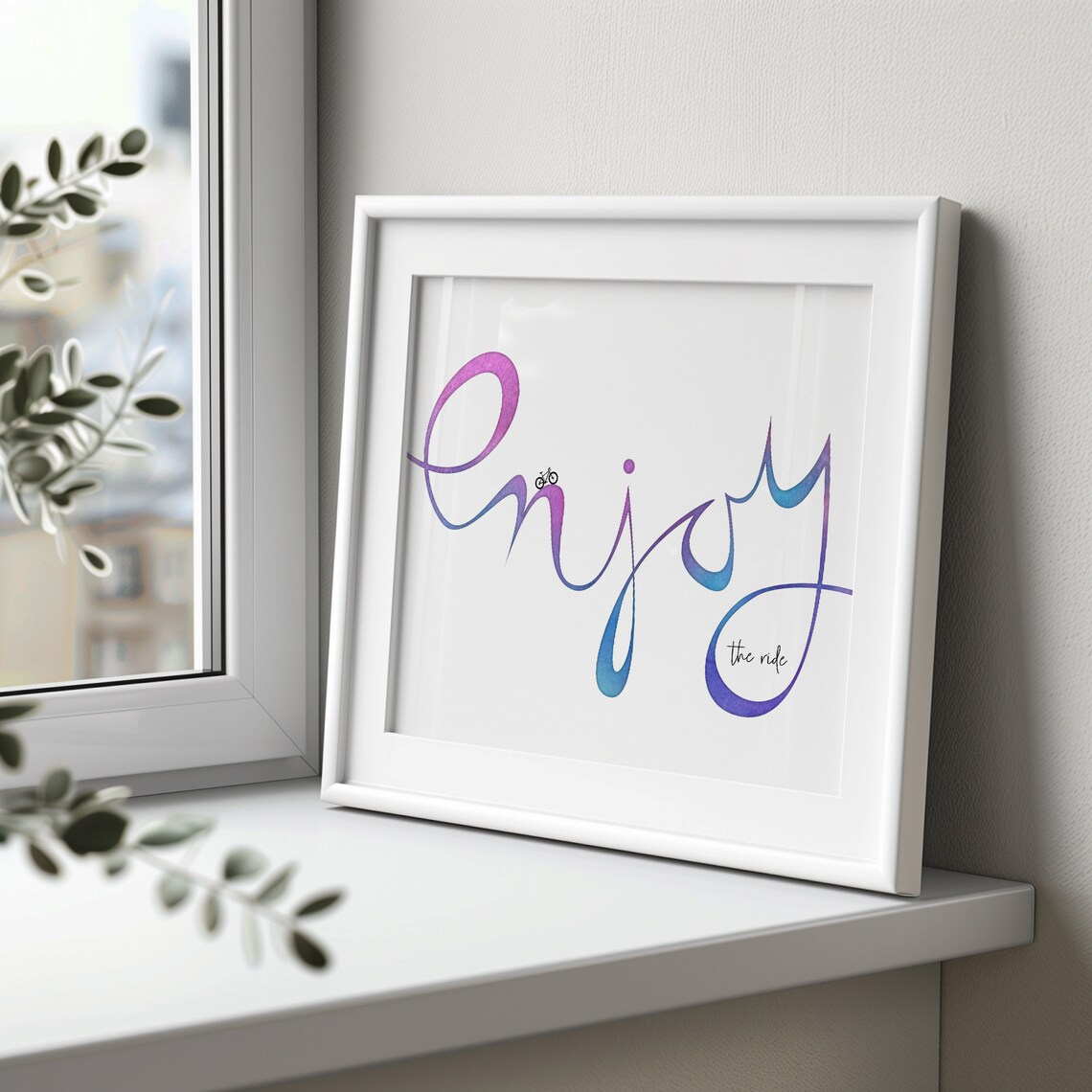 Enjoy the Ride, Motivational Wall Art, Word Art, Motivational Quote ...