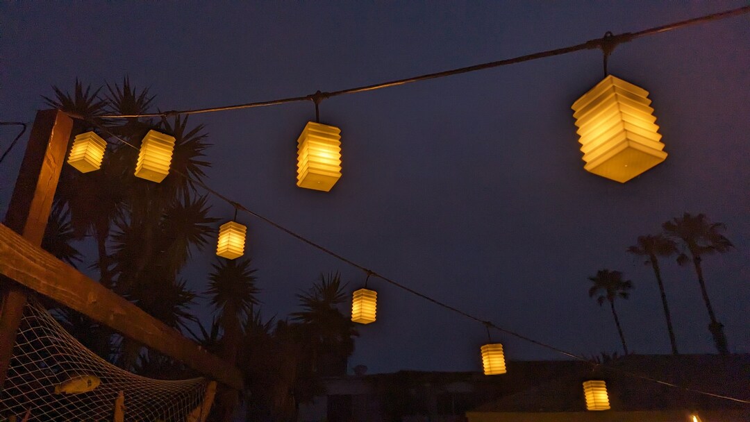 3D Printed String Light Lanterns - Etsy