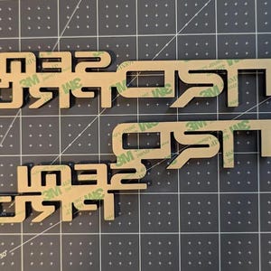 Toyota TRD Semi Pro Badges - 4 Runner, Tacoma, Sienna, Sequoia, Land ...