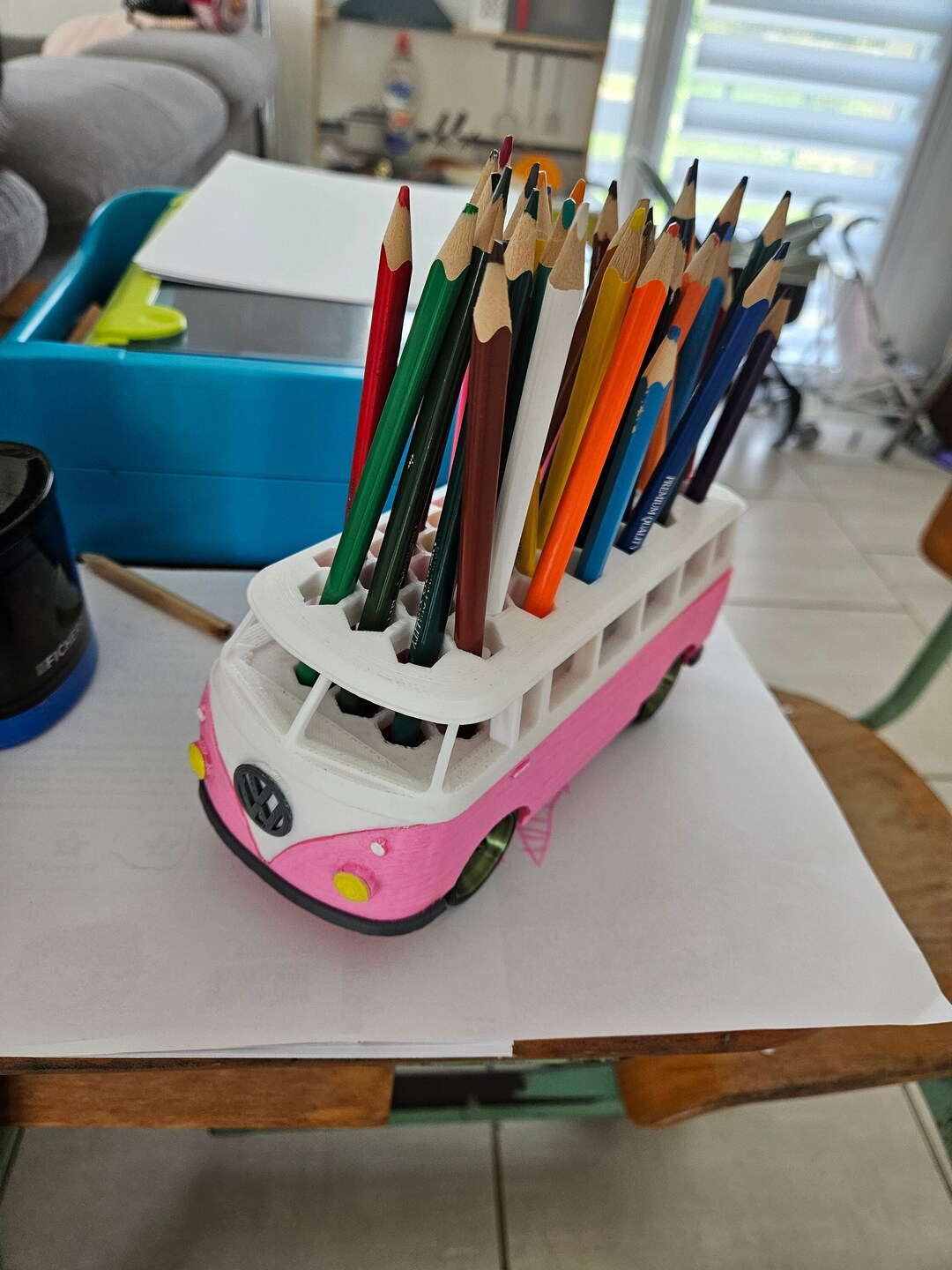VW Combi Pencil/pen Storage/desk Organizer - Etsy