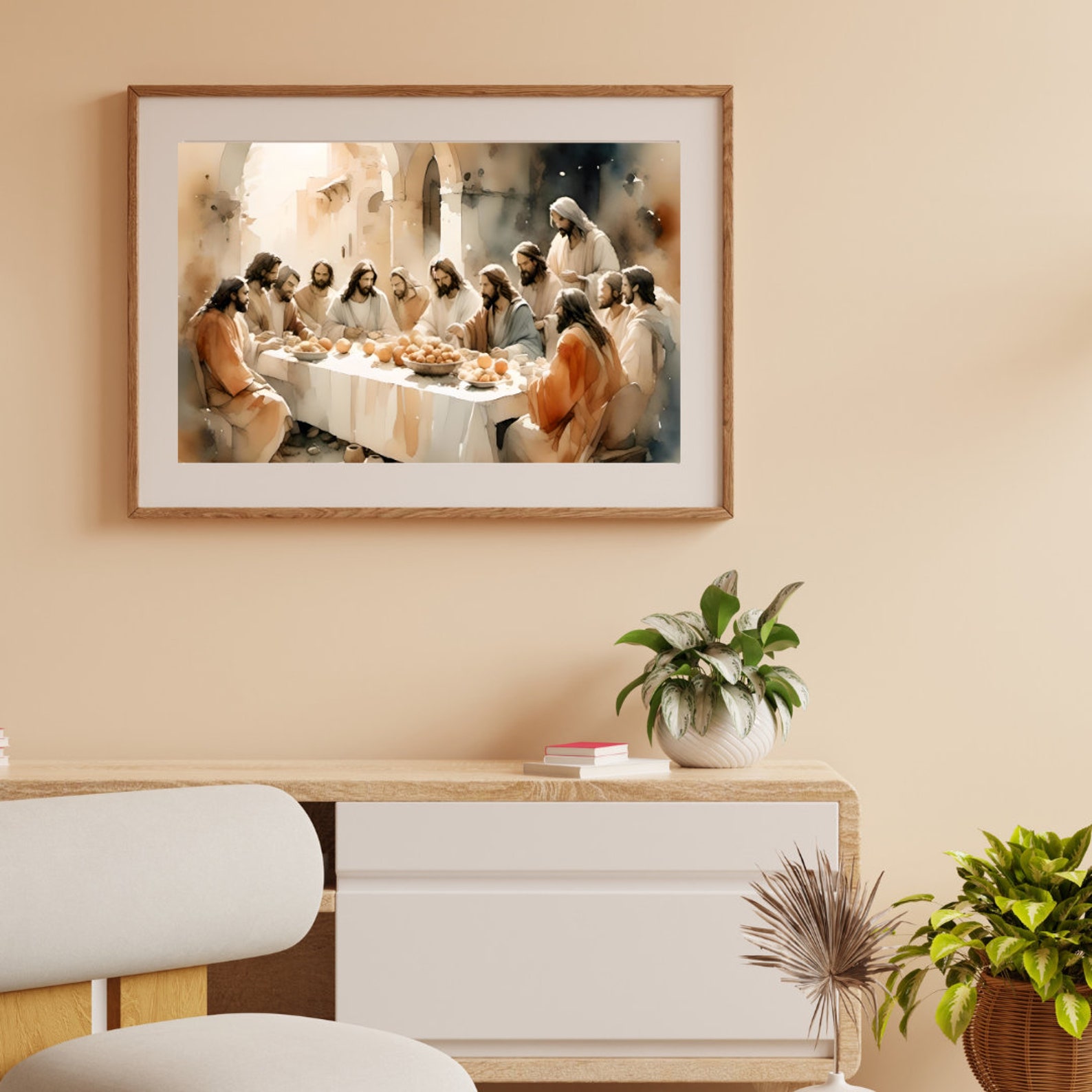 Jesus Last Supper, Easter Religious Wall Art, Inspirational, Bible ...