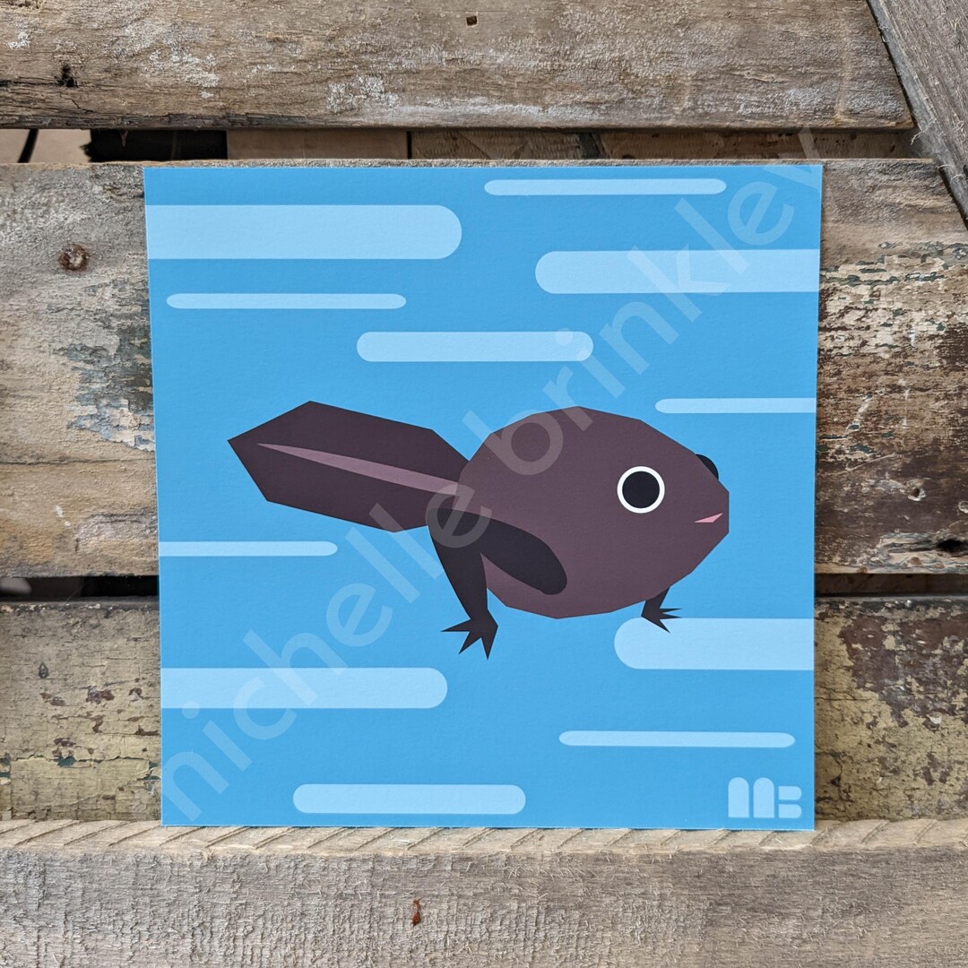 Tadpole 8x8 In. Giclée Print | Wall Art | Art Print | Home Decor - Etsy
