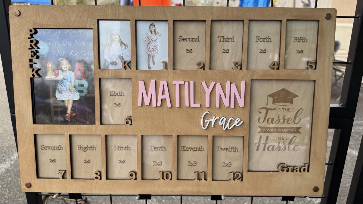 Graduation Memory Frame: School Year Photo Frame (pre-k Through 12th ...