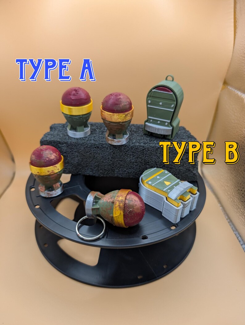 Fallout Mini Nuke Fidget Clicker: 3D Printed Keychain - Etsy