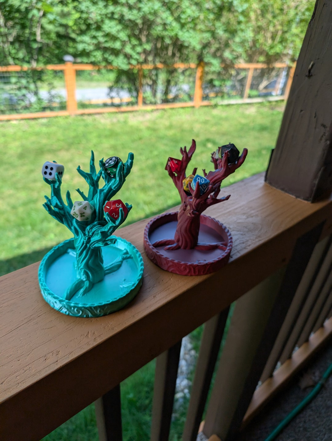 Dice Tree / Jewelry Tree With Baby Dragon - Etsy