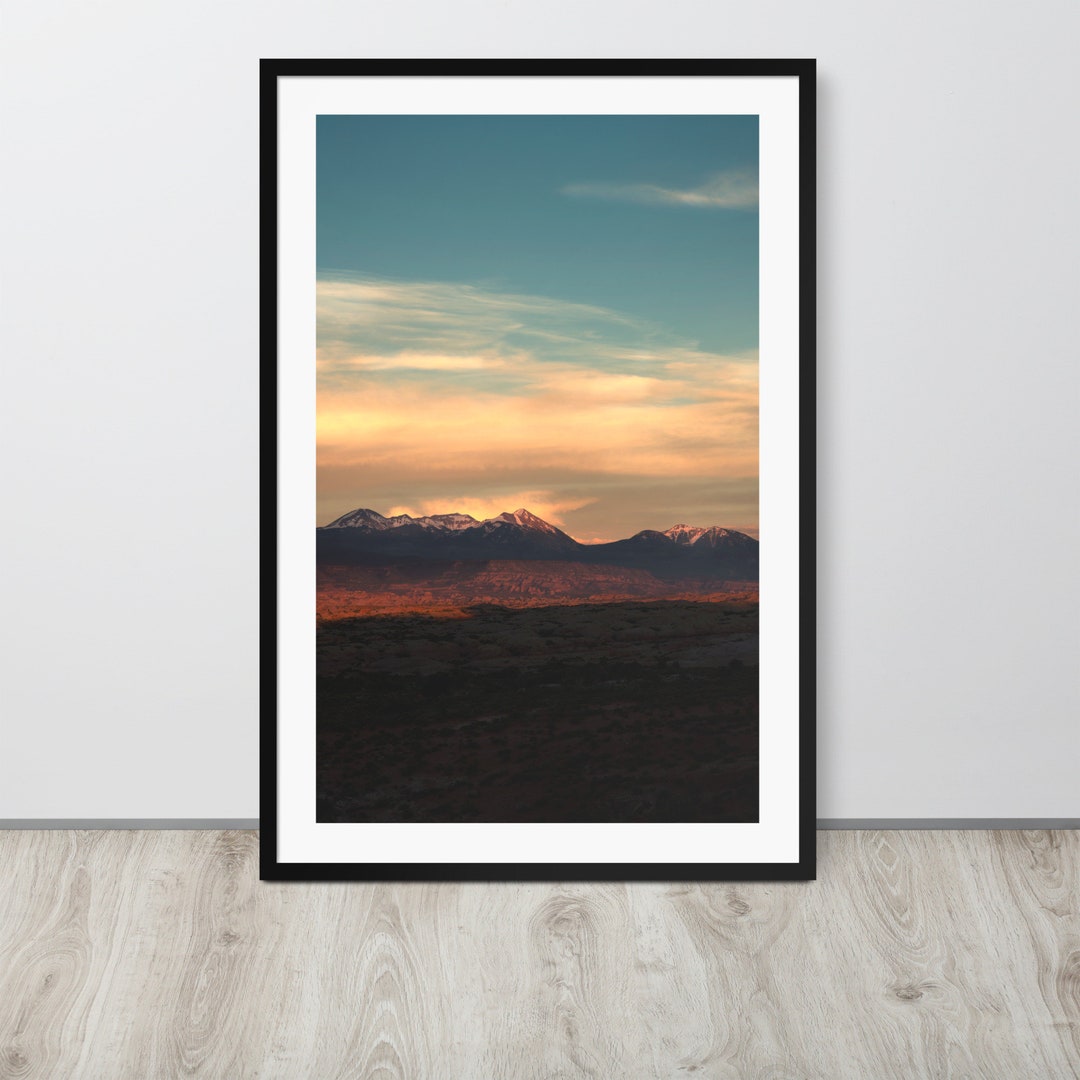 Mountains Landscape Photo Framed Print Poster Wall Decor Wall Art Home ...