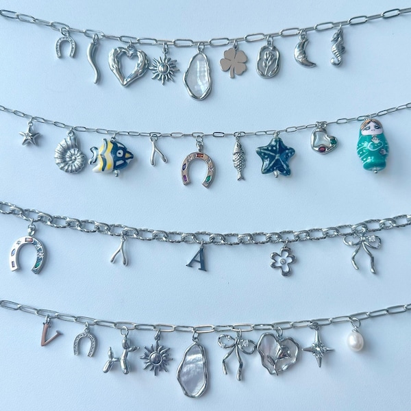 Charm Necklace - Etsy