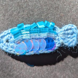 Whimsical Fish Clips - Beaded Crochet Hair Clip - Etsy