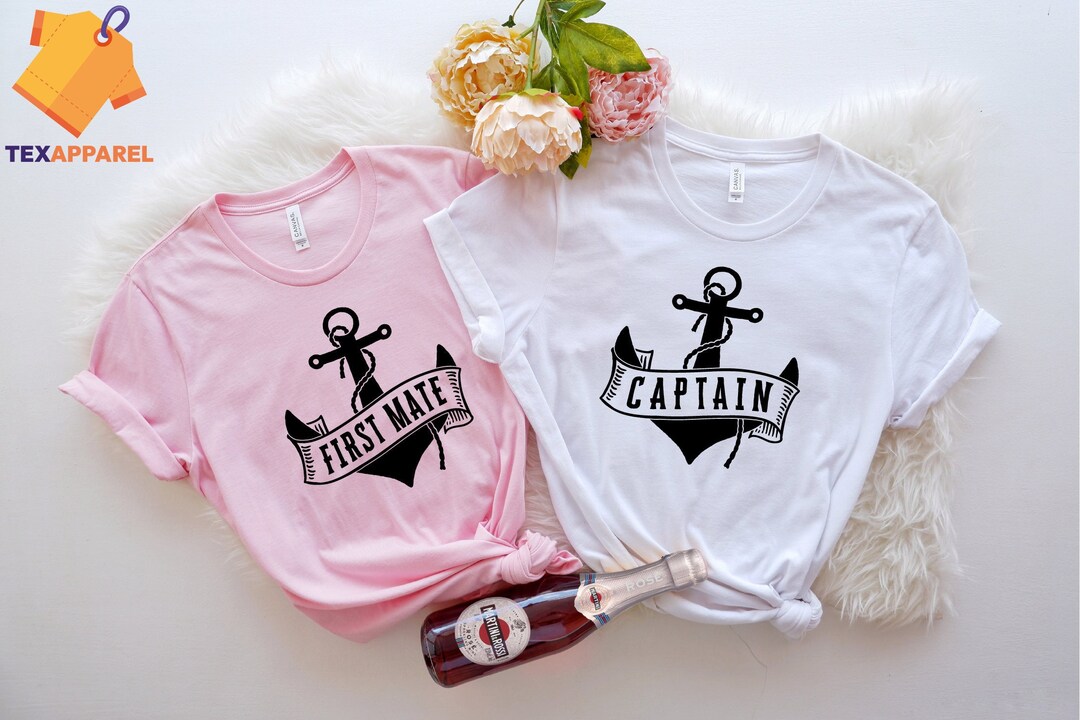 Matching Cruise Couple Shirts: First Mate & Captain Tees - Etsy