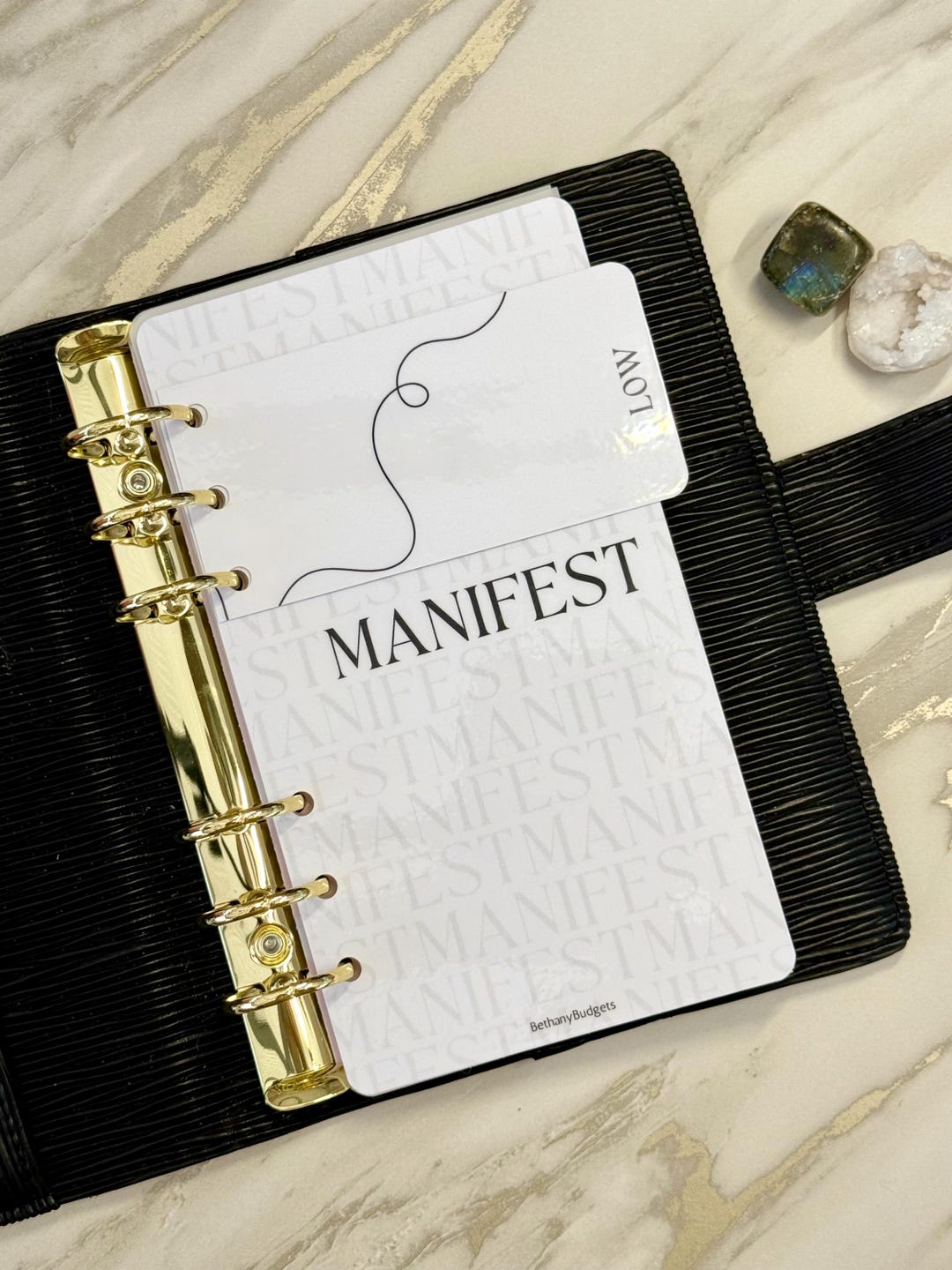 Minimalist Horizontal Binder Bookmarks | Bethany Budgets - Etsy