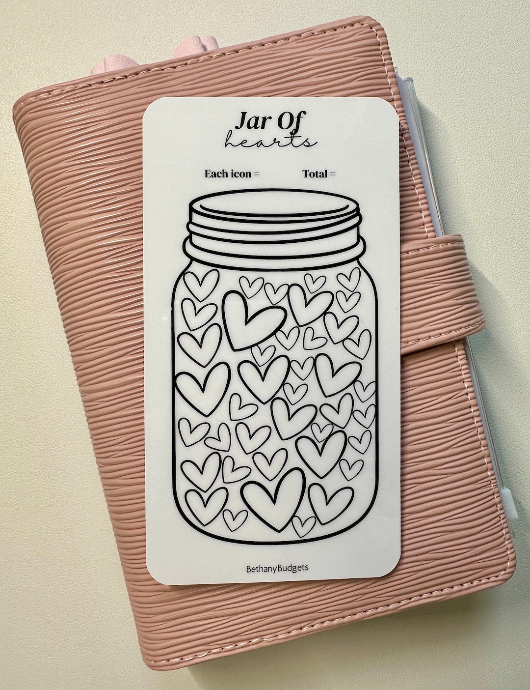 Jar of Hearts | Savings Challenge | Cash Stuffing | Bethany Budgets - Etsy