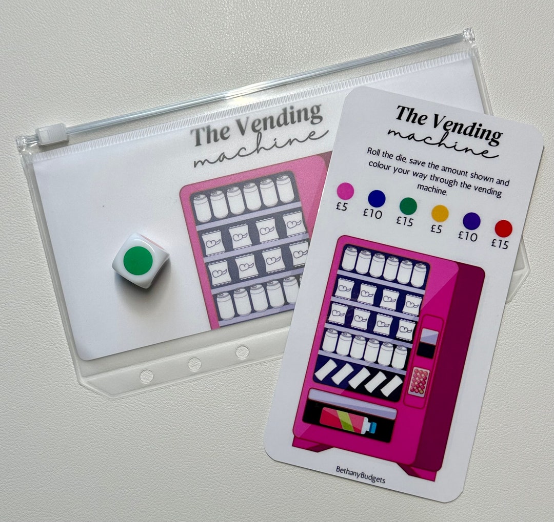 The Vending Machine Savings Challenge Bethanybudgets Etsy