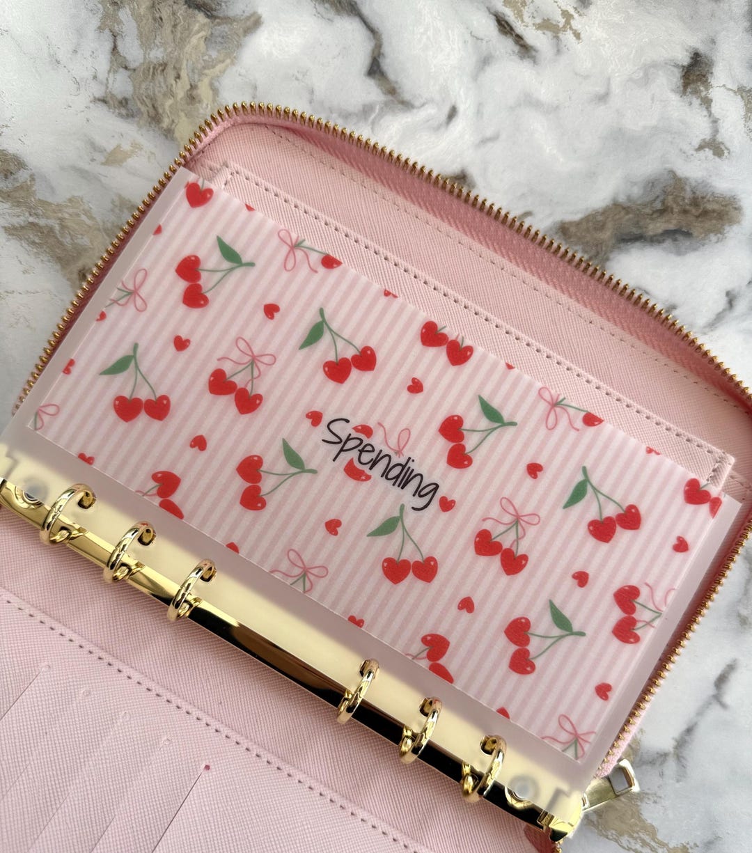 Very Cherry Vellum Wallets | A6 Binder | Cash Stuffing Method ...