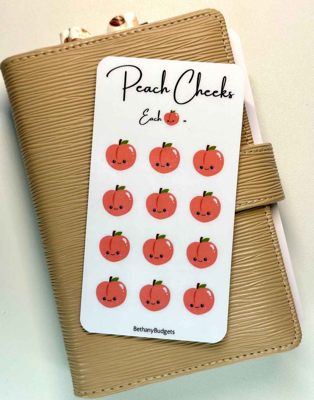 Peach Cheeks Savings Challenge Cash Stuffing Bethany Budget - Etsy