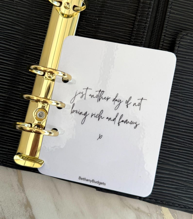 Half Dashboard A6 & A5 Binder | Binder Dashboard - Etsy