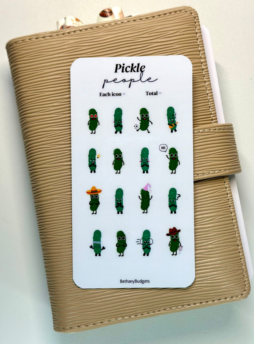 Pickle People | Savings Challenge | Cash Stuffing | Bethany Budgets - Etsy
