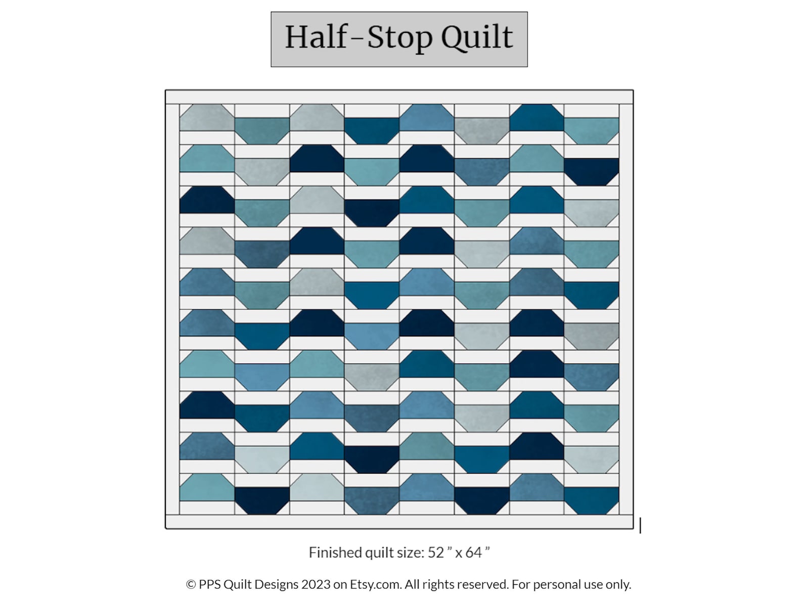 Half-stop Quilt Pattern (PDF Digital Download) - Etsy