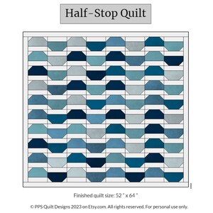 Half-stop Quilt Pattern (PDF Digital Download) - Etsy