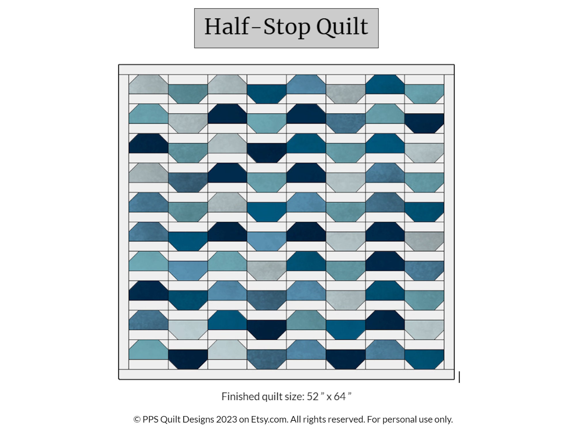 Half-stop Quilt Pattern (PDF Digital Download) - Etsy