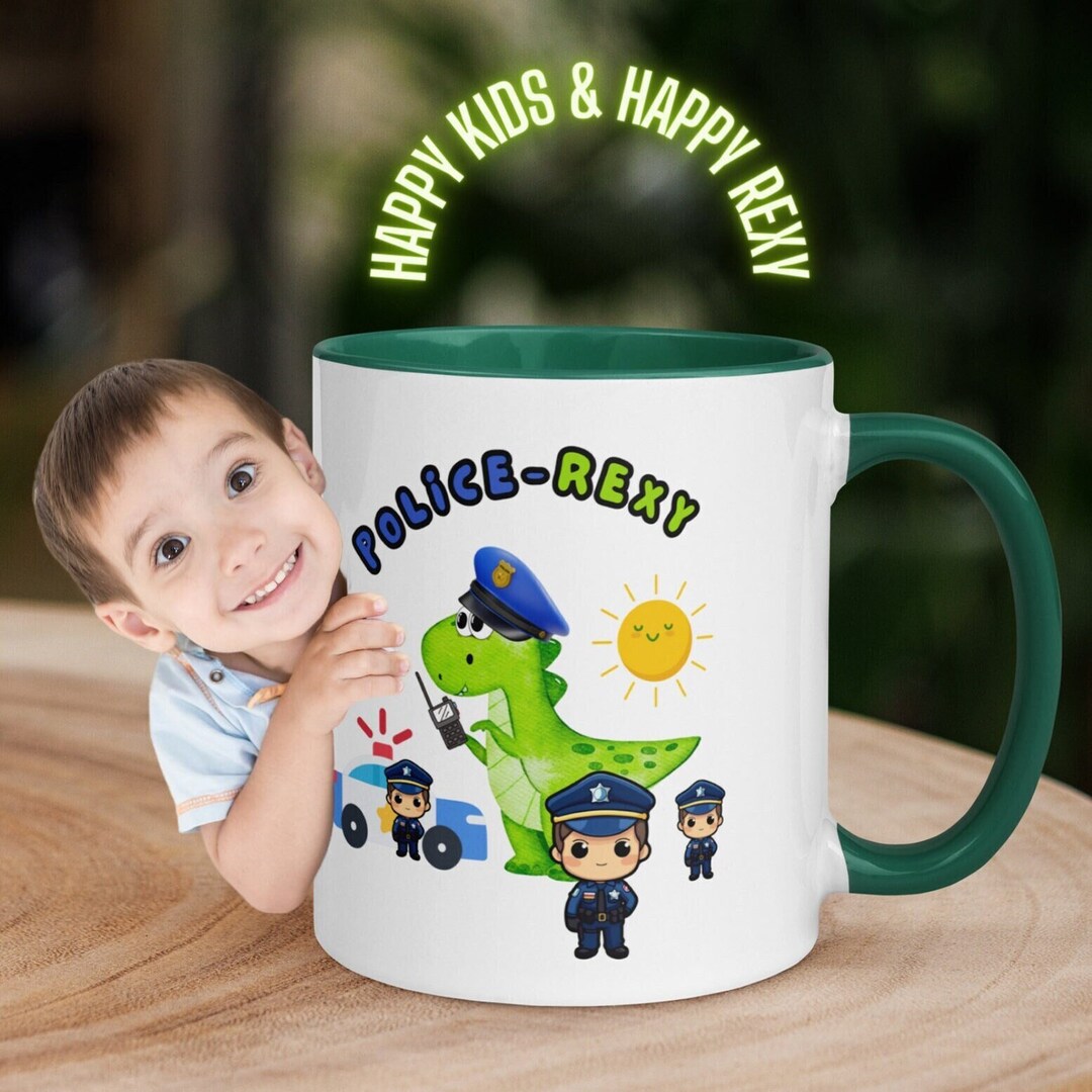 DINOSAUR KIDS Mug,personalized Kids Gift, Kid Mug,dino Mugs ...