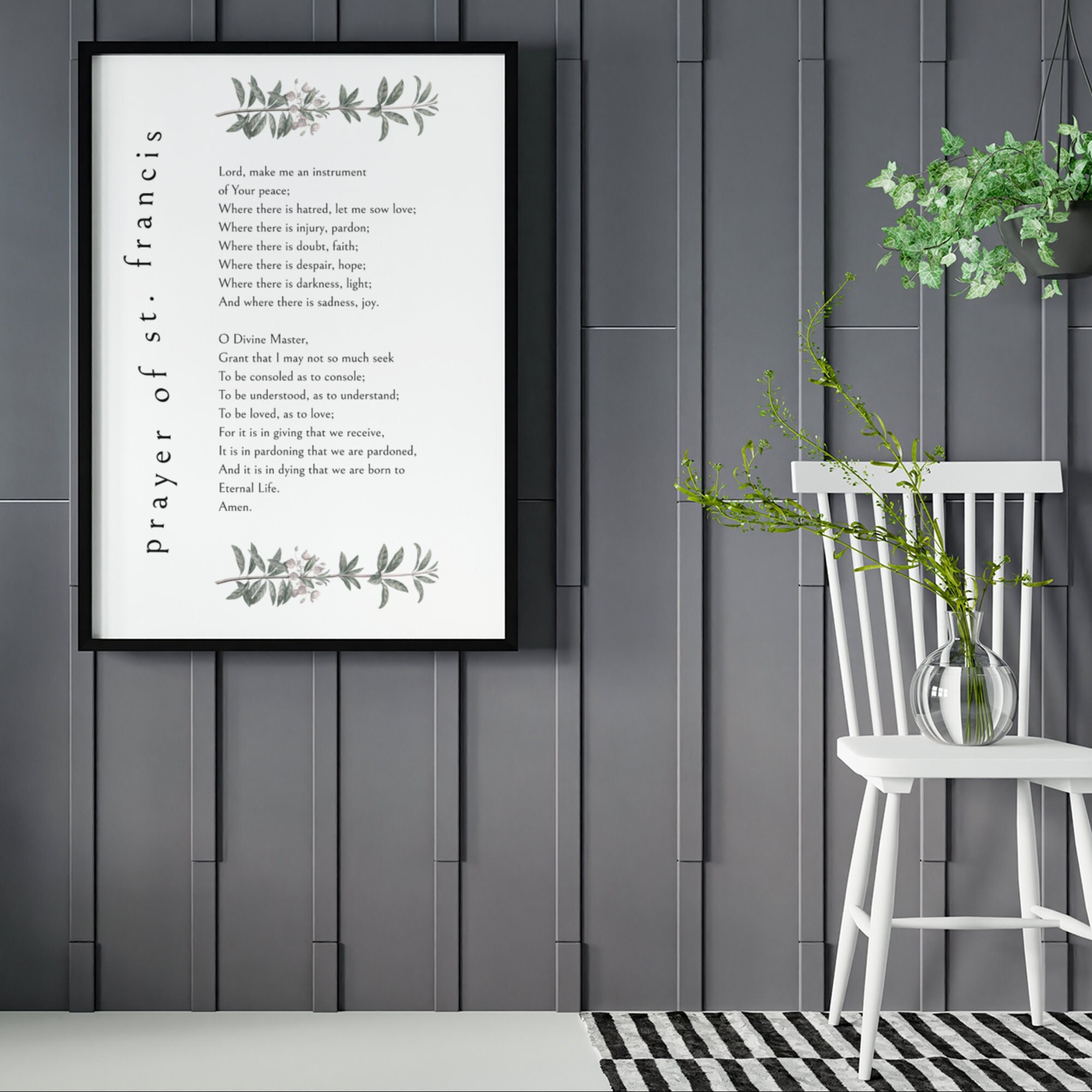 St Francis of Assisi Prayer Catholic Housewarming Gifts Printable Wall ...