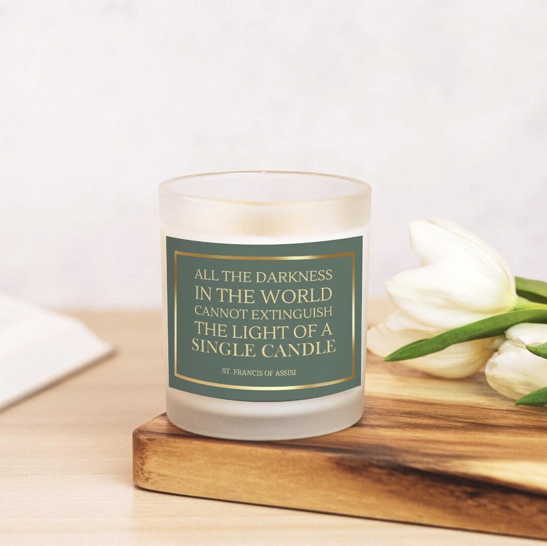 St Francis Quote Candle, Encouragement Gift, Coconut Soy Wax - Etsy