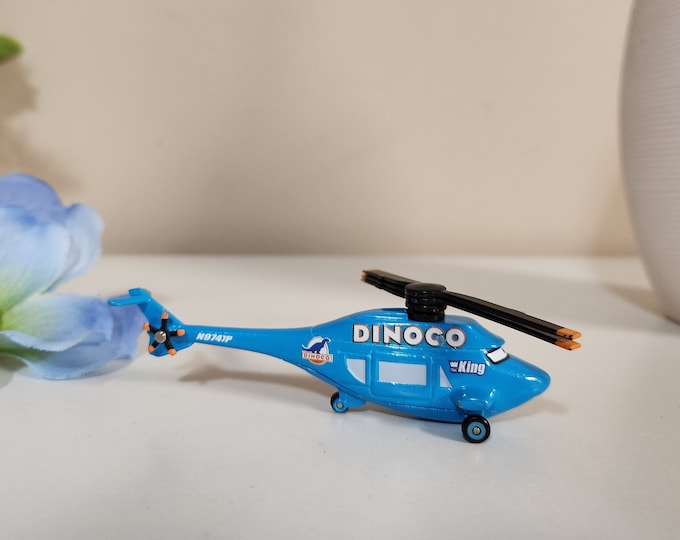 Disney Pixar Cars the King Dinoco Helicopter Blue Metal Diecast 1:55 - Etsy