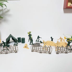 Army Men Military Action Figure Set-combat Battle Soldiers-parachute ...