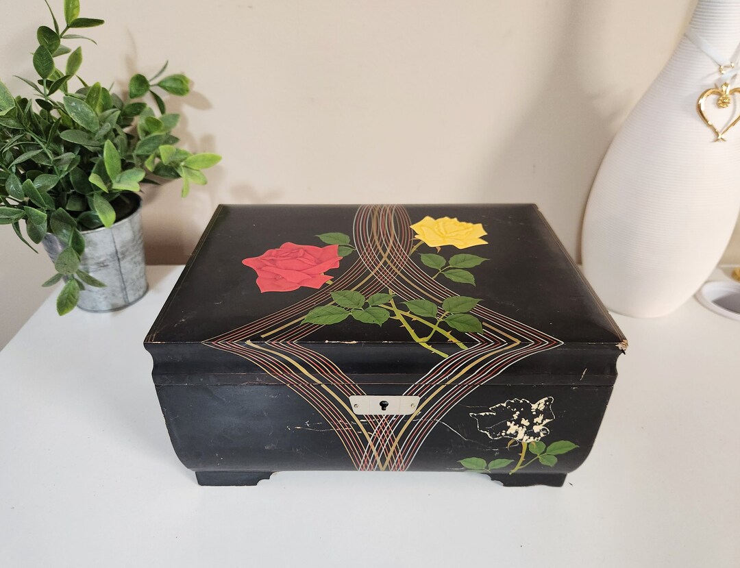 Vintage 1950s Japanese Daysun Music Jewellery Box - Etsy