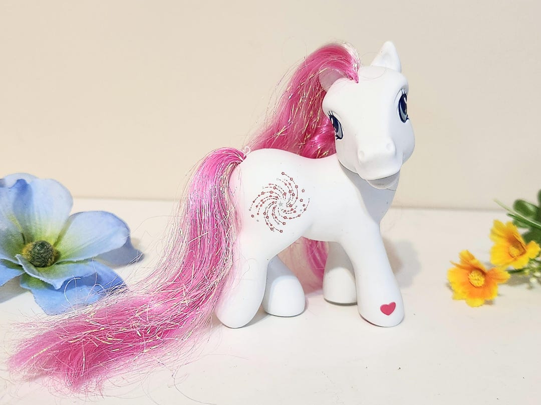 My Little Pony Star Swirl Brushable Pink Tinsel Hair Vintage Authentic ...