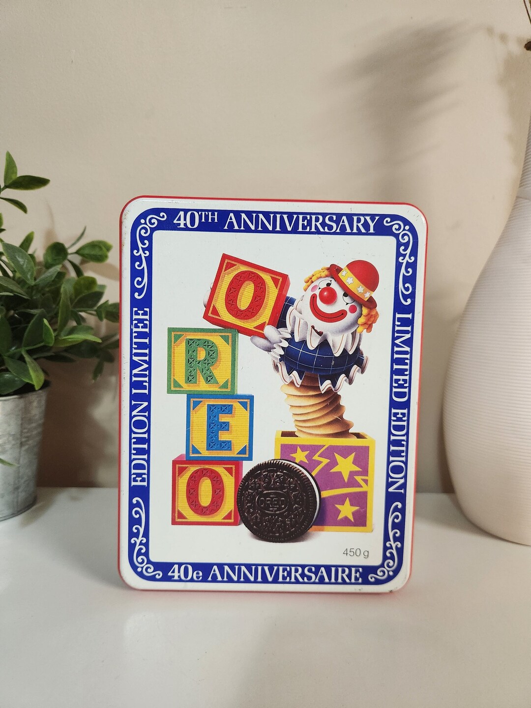 Oreo 40th Anniversary 1989 Clowns and Blocks Collectible Cookie Tin - Etsy