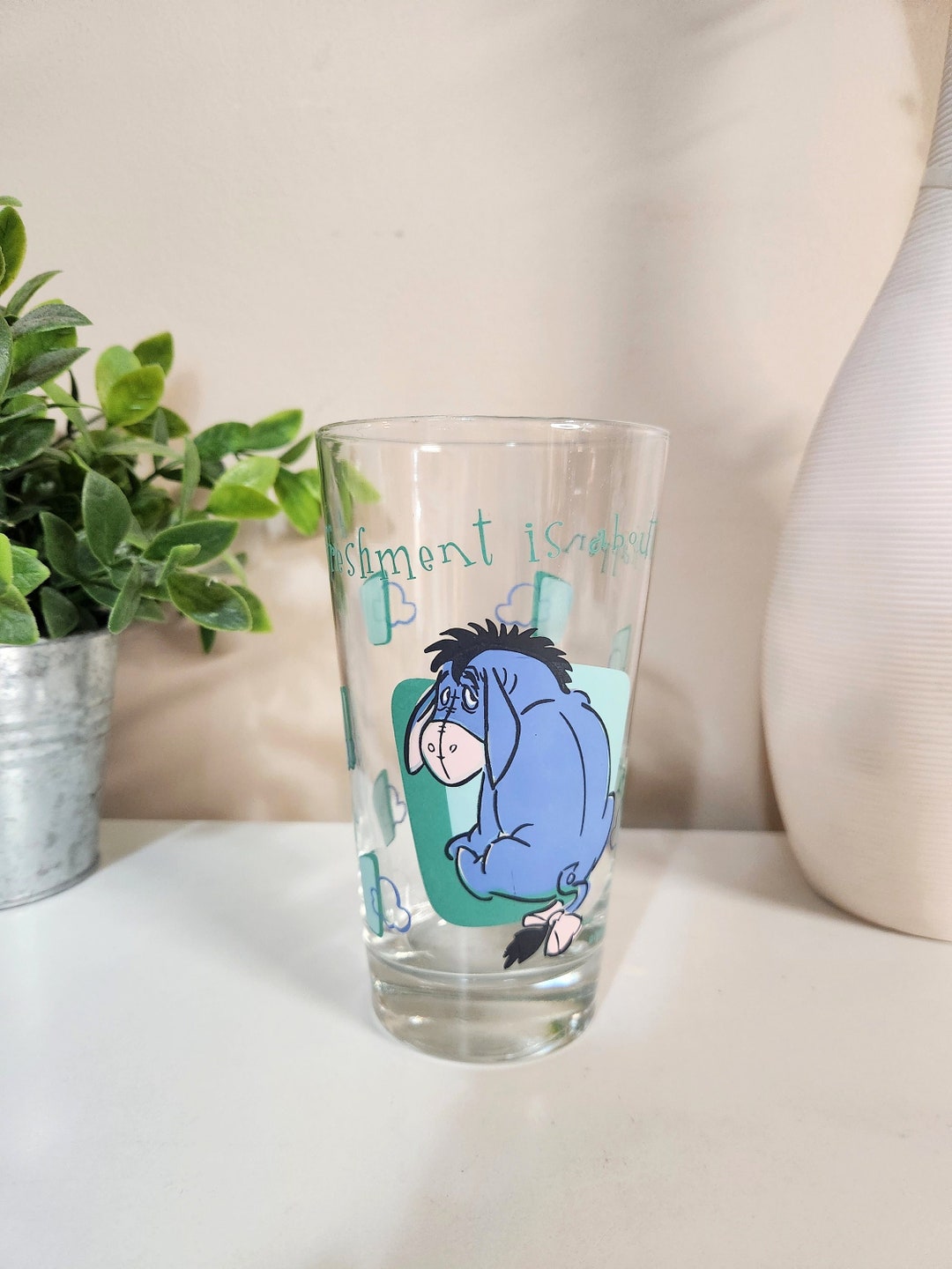 Disney Eeyore Glass - Winnie the Pooh Collectible Drinkware - Etsy