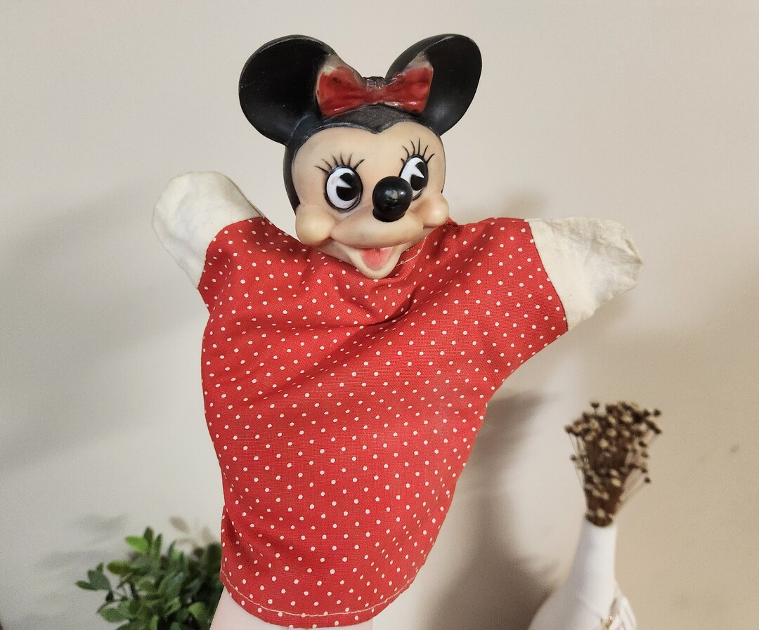 Disney Vintage Toy - Minnie Mouse Hand Puppet - Etsy
