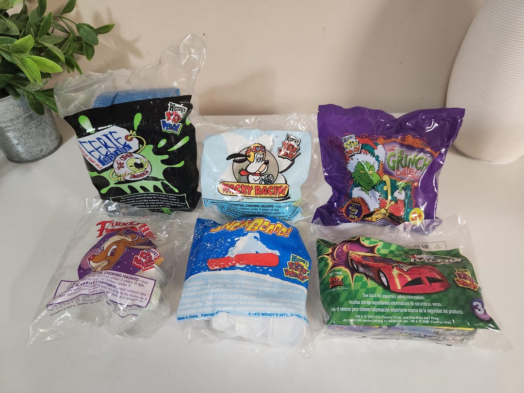 Vintage Wendy's Kids Toy Lot- Nascar Racers SPITFIRE Megan Fassler ...