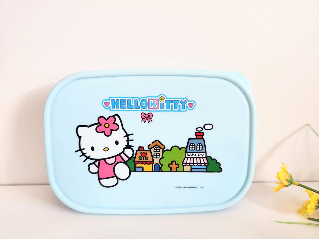 Vintage Hello Kitty Lunch Container Single Compartment Kit Bento Box ...