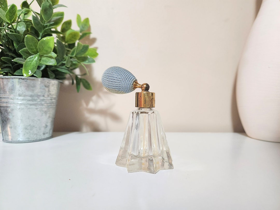 Vintage Perfume Bottle With Puffer/atomizer Vintage Vanity Cut Glass ...