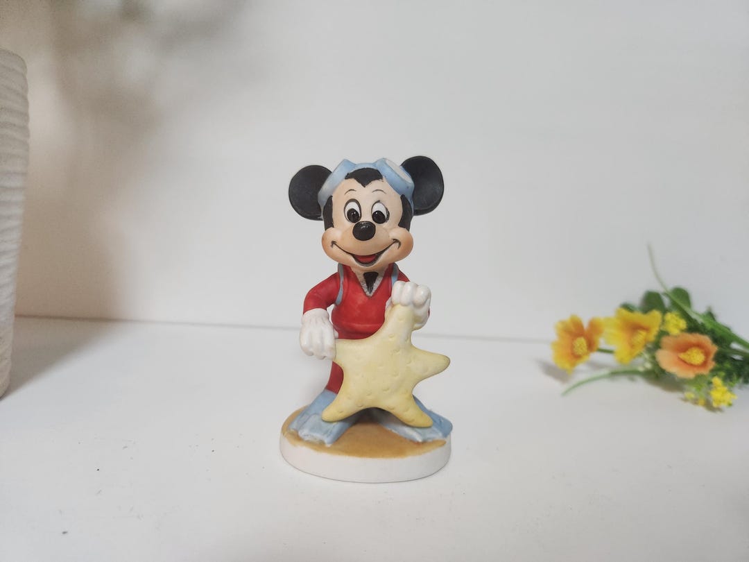 Vintage Mickey Mouse Scuba Diver With Starfish Walt Disney Productions ...