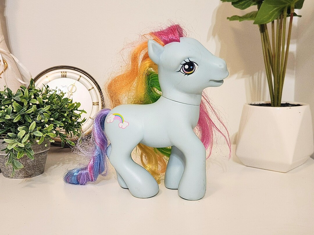 Rare My Little Pony Rainbow Dash 8.5" Tall Vintage Hasbro G3 MLP HTF ...