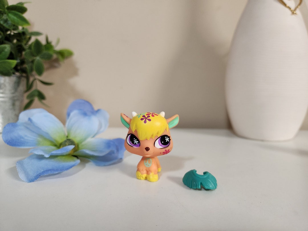 Littlest Pet Shop No # Billy Goat Grooviest With Accessory Grass Collar ...