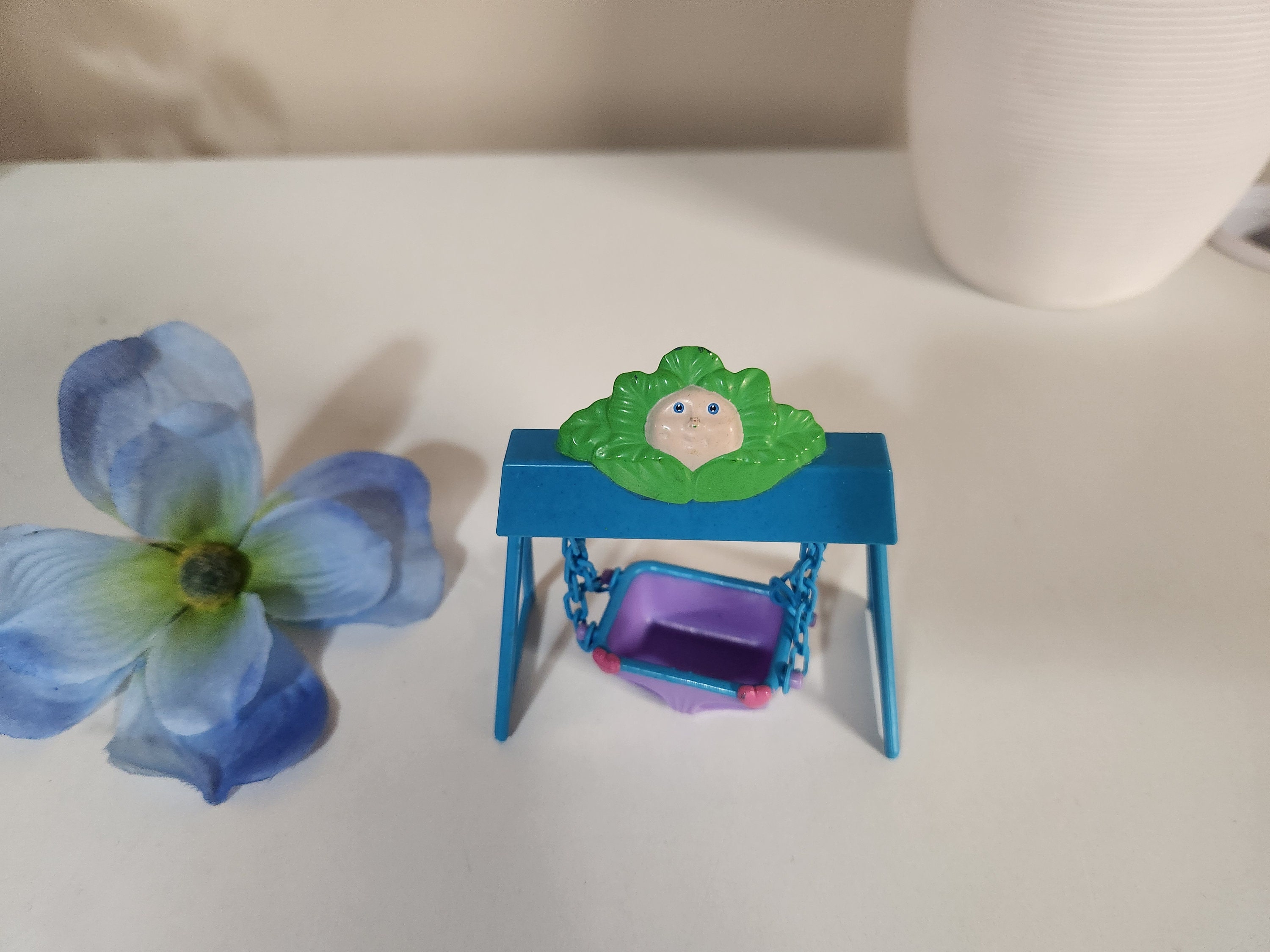 Cabbage Patch Kids Vintage Swing Set 1984 Xavier Roberts PVC Mini Doll ...