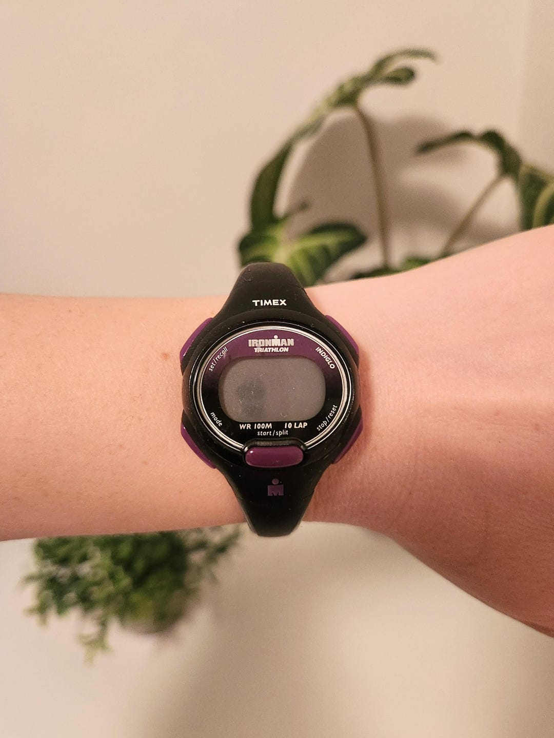 Women's Timex Ironman Triathlon Purple Digital Watch / Vintage Ladies ...