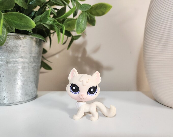 Littlest Pet Shop LPS #250 Sunny Sunday GLAM GALA White Cat Kitty ...