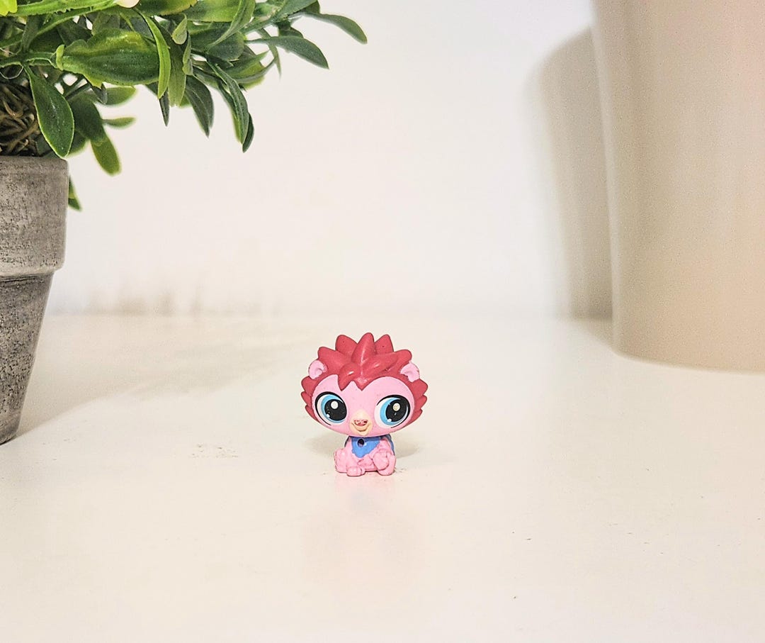 LPS Pink/red Hedgehog #3987 Mini Littlest Pet Shop Collectible Toy ...