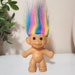 Russ Troll Doll Rainbow Hair Vintage - Etsy