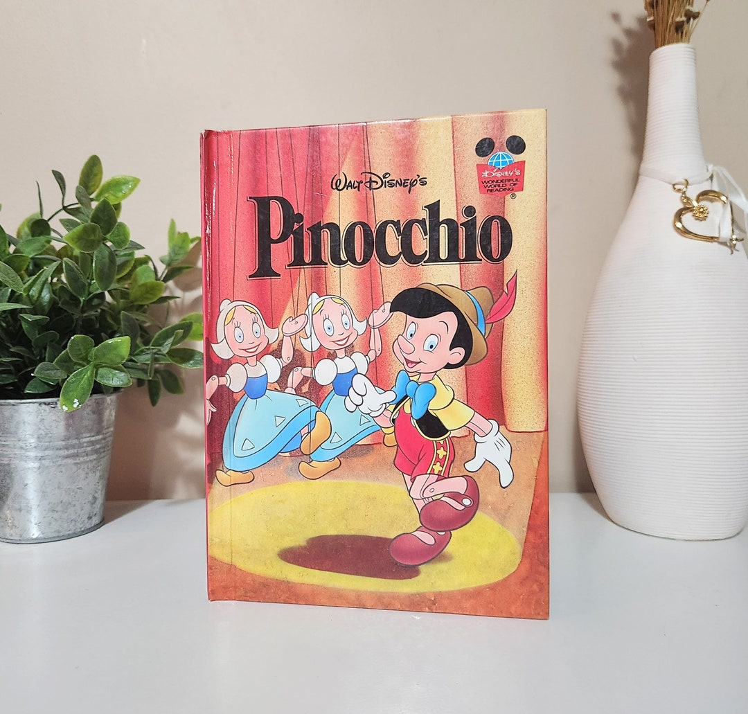 Vintage Disney Wonderful World of Reading: Pinocchio 1990s Vintage Book ...