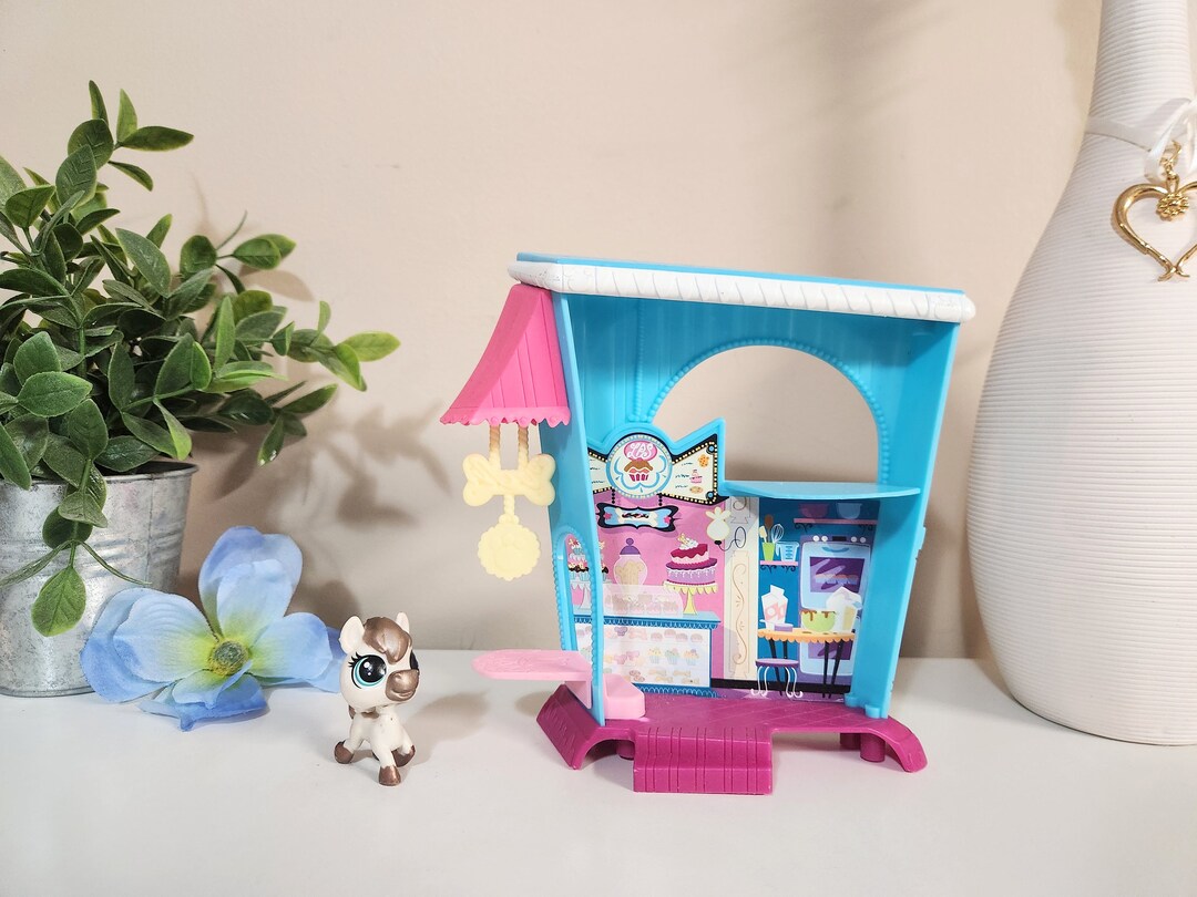 Littlest Pet Shop Sweetest Bakery Set With Steady Saddler RARE HTF ...